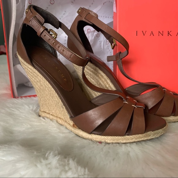 Ivanka Trump | Shoes | Ivanka Trump Itetta Wedges Size 95m Dark Brown ...